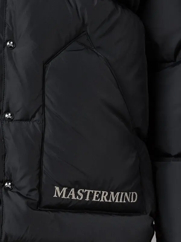 MASTERMIND WORLD Leather-panelled Puffer Coat