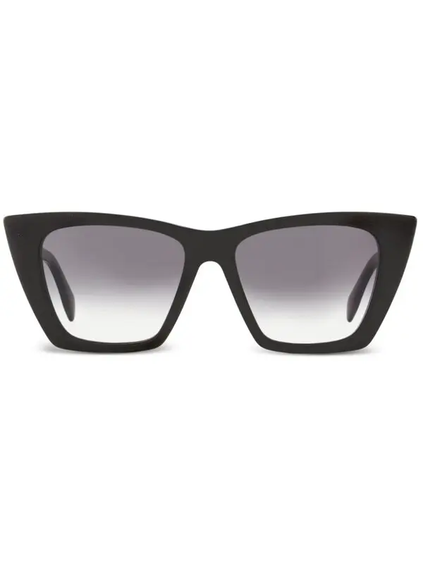 Alexander McQueen Logo-debossed Cat-eye Sunglasses - Black