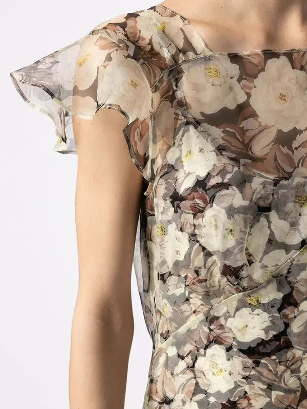 sofia silk dress Sofia Dress in Lime Silk Wool with Sporadic Sequins 10