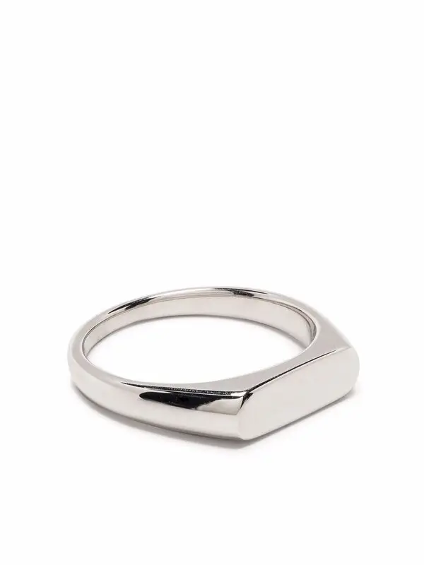 Tom Wood Knut Signet Ring - Silver