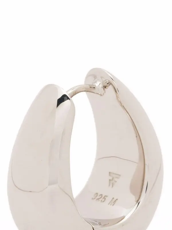 Tom Wood Medium Ice Hoop Earrings - Silver