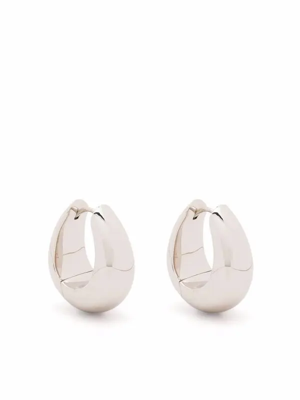 Tom Wood Medium Ice Hoop Earrings