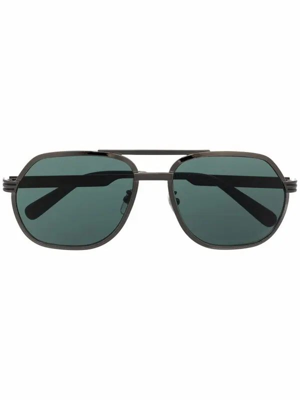 Gucci Pilot-frame Tinted Sunglasses - Grey