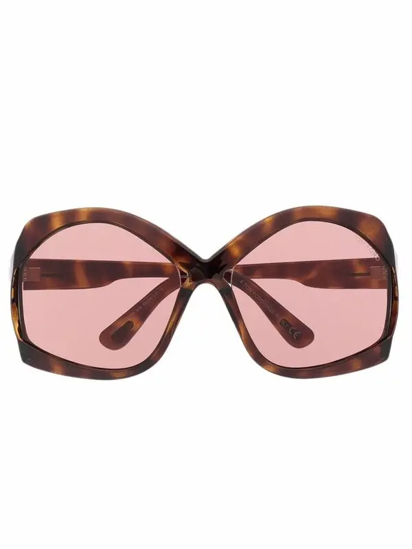 TOM FORD Oversize-frame Sunglasses - Brown