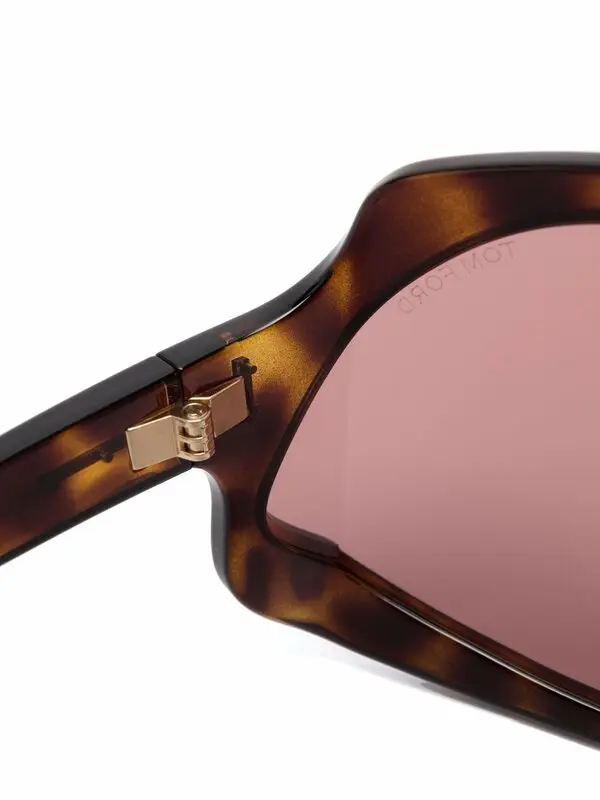 TOM FORD Oversize-frame Sunglasses - Brown