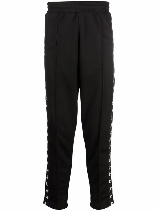 GOLDEN GOOSE Star-print Track Pants - Black
