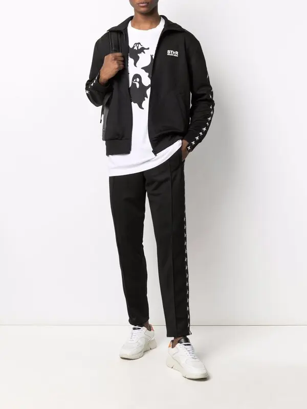 GOLDEN GOOSE Star-print Track Pants - Black