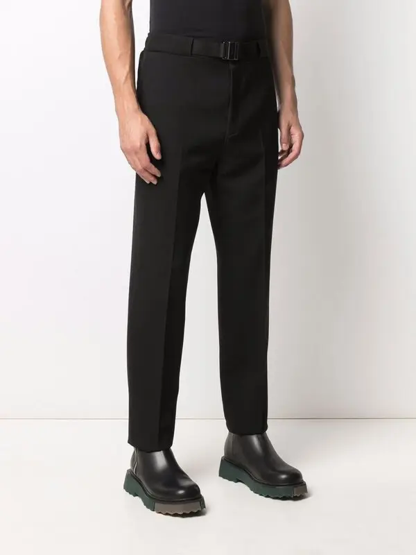 Givenchy Belted Wool Tailored Trousers