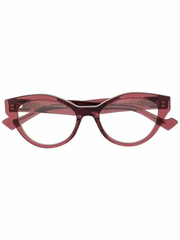 Gucci Cat Eye-frame Glasses - Red