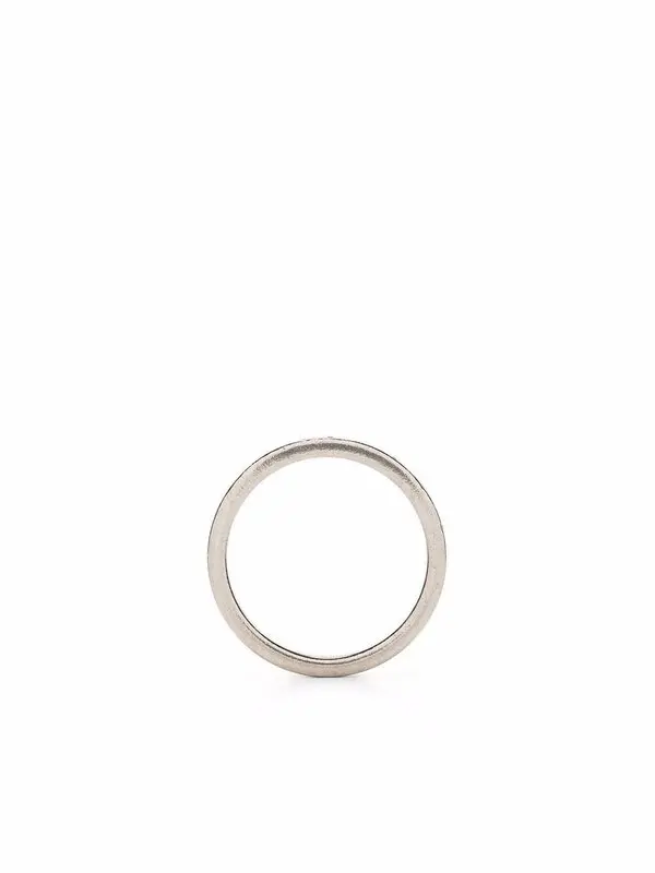 MAISON MARGIELA Engraved Number Single Earring - Silver