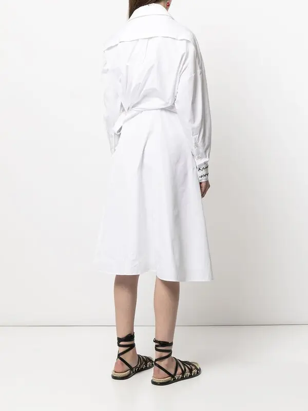 Ports 1961 Asymmetric-shirt Wrap Dress