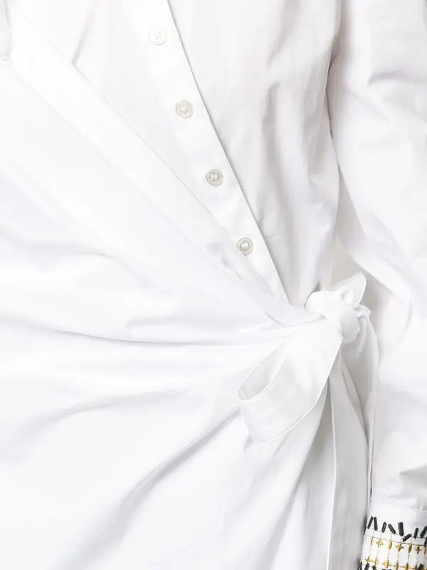 Ports 1961 Asymmetric-shirt Wrap Dress
