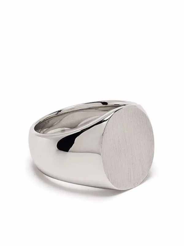 Tom Wood Oval Signet Ring - Silver