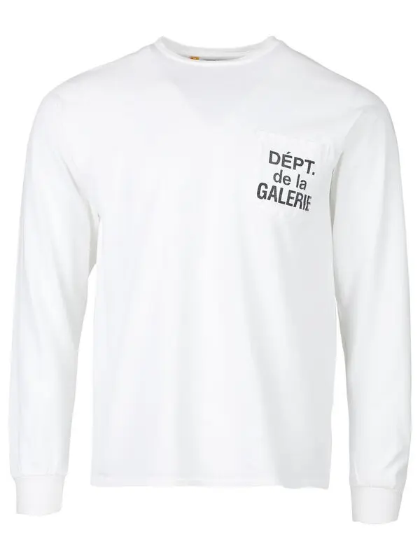 GALLERY DEPT LONG SLEEVE TEE (白 / Mサイズ) Gallery Dept. Dept De La Galerie Long-Sleeve T-Shirt - White