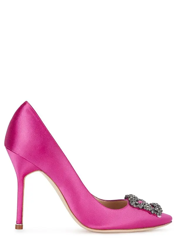 Manolo Blahnik Hangisi 105 Pumps - Fuchsia