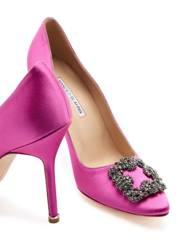 Manolo Blahnik Hangisi 105 Pumps - Fuchsia