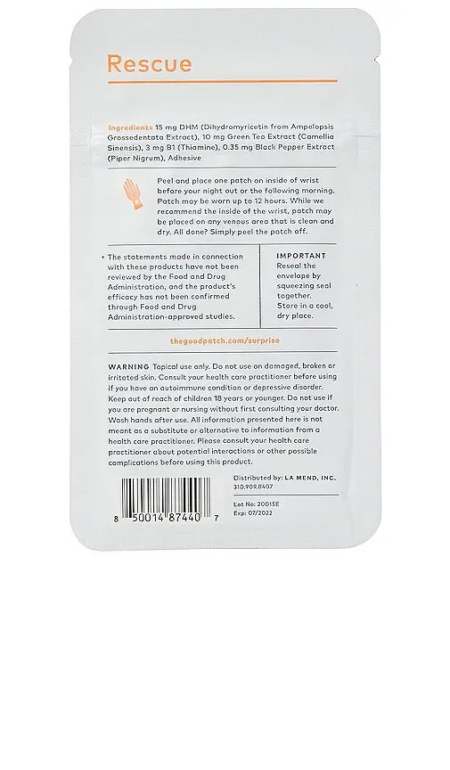 THE GOOD PATCH Rescue Plant Patch 4 Count - N,a