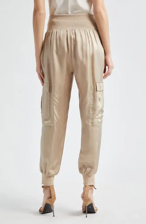 Cinq À Sept Giles Cropped Cargo Joggers - Khaki