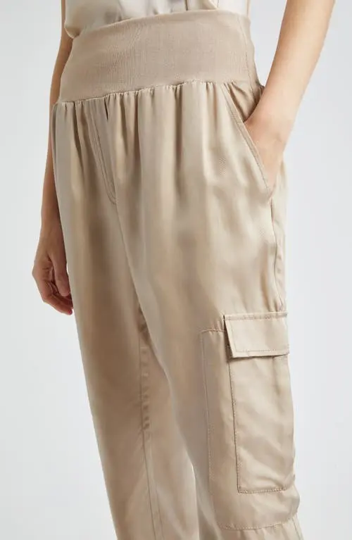 Cinq À Sept Giles Cropped Cargo Joggers - Khaki