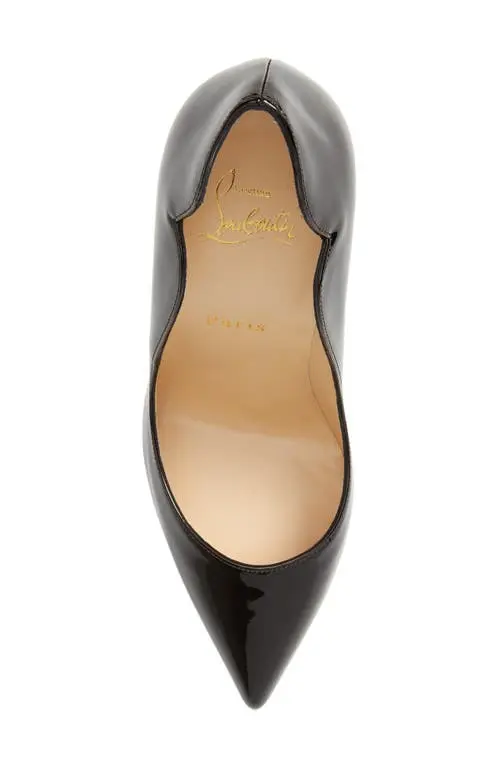 CHRISTIAN LOUBOUTIN Hot Chick Scallop Pointed Toe Pumps - Bk01 Black/lin Black