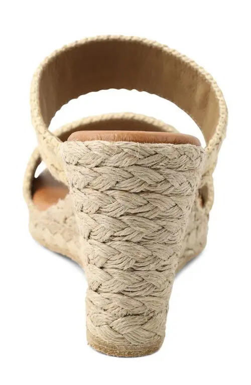 Andre Assous Nolita Raffia Wedge Slide Sandals - Sand