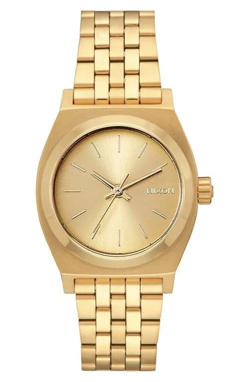 Nixon Medium Time Teller Bracelet Watch - All Gold