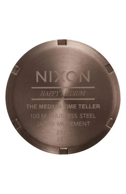 Nixon Medium Time Teller Bracelet Watch - Chocolate/black Coffee