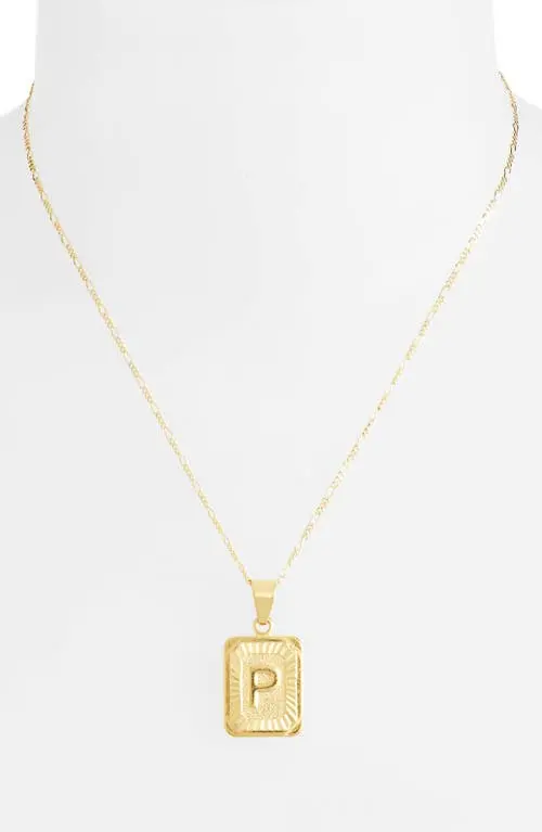 BRACHA Initial Pendant Necklace