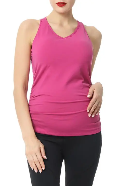 KIMI + KAI Rachel Maternity Performance Tank Top - Berry