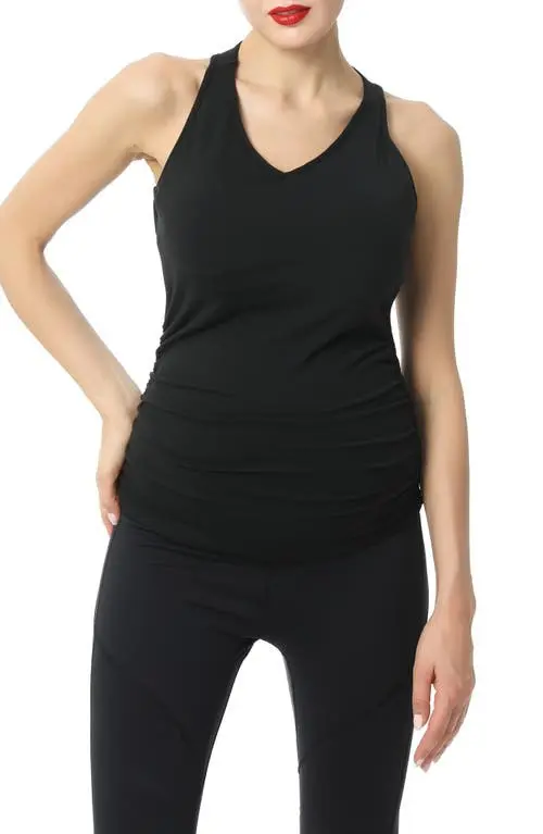 KIMI + KAI Rachel Maternity Performance Tank Top - Black