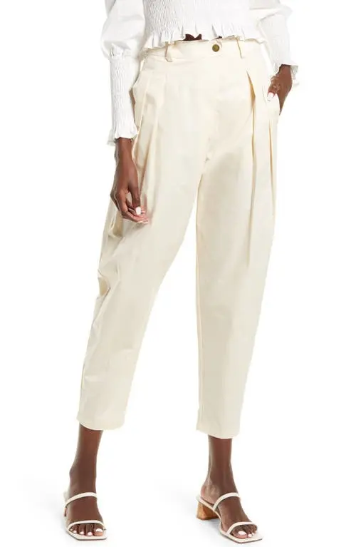 AMY LYNN Tapered Cotton Trousers