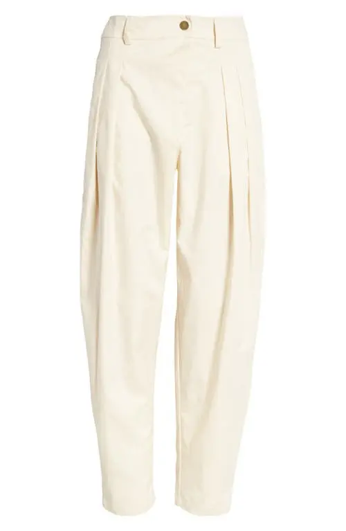 AMY LYNN Tapered Cotton Trousers