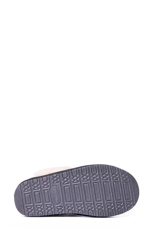 Minnetonka Chesney Mule Slipper - Charcoal Suede