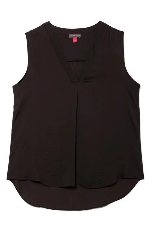 Vince Camuto Rumpled Satin V-neck Blouse