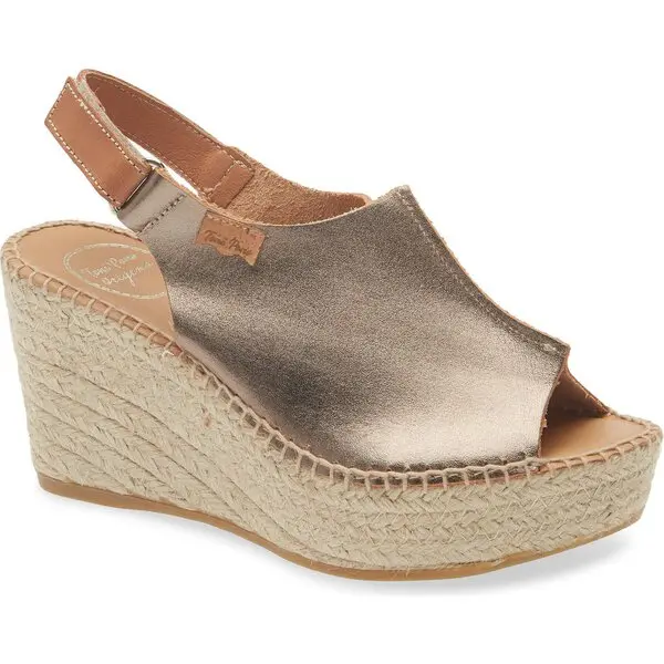 TONI PONS Lugano Espadrille Wedge Sandal - Bronze