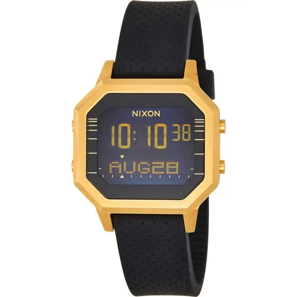 Nixon Siren Digital Watch - Gold/black