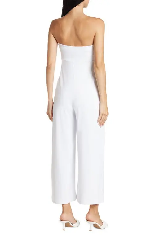 Susana Monaco Strapless Wide-leg Jumpsuit - Sugar