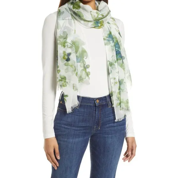 Nordstrom Print Modal & Silk Scarf
