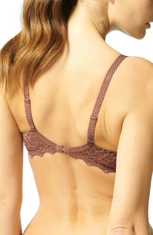 Simone Perele Caresse Underwire Plunge Bra - Coco Brown