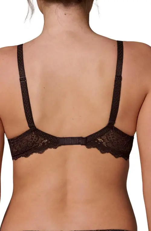 Simone Perele Caresse Underwire Plunge Bra - Cocoa