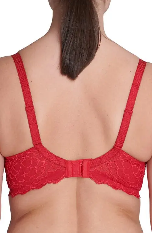 Simone Perele Caresse Underwire Plunge Bra - Tango Red