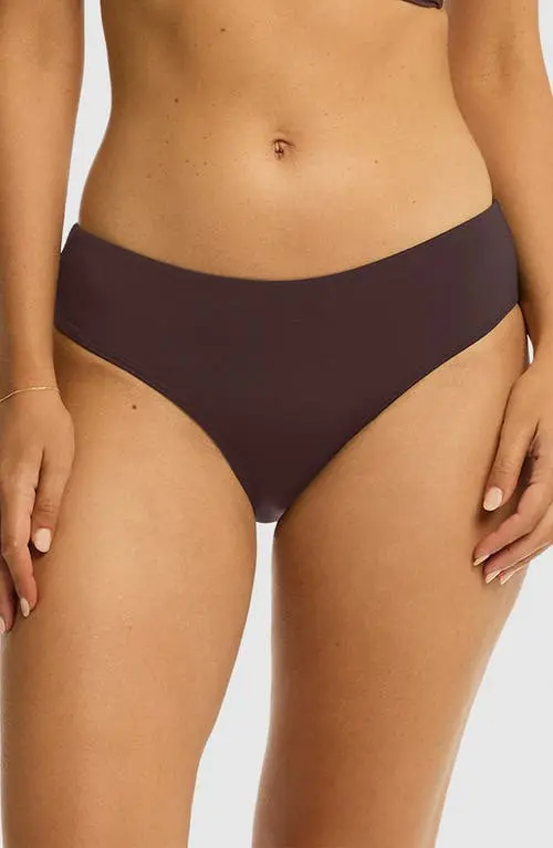 SEA LEVEL Mid Bikini Bottom - Cocoa