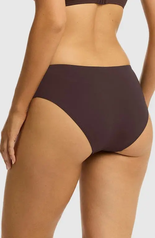 SEA LEVEL Mid Bikini Bottom - Cocoa