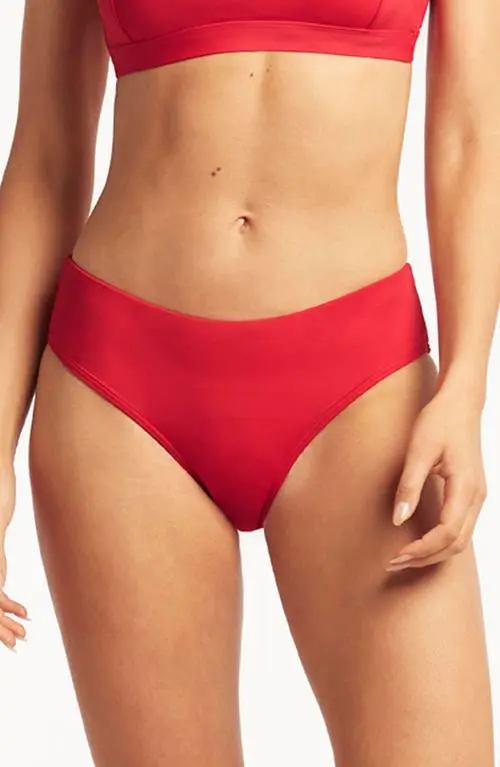SEA LEVEL Mid Bikini Bottom - Red