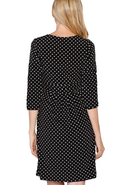 ANGEL MATERNITY Busy Mom Maternity/nursing Dress