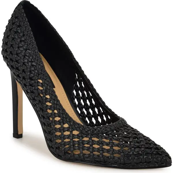 Nine West Tatiana Stiletto Pumps - Black Woven