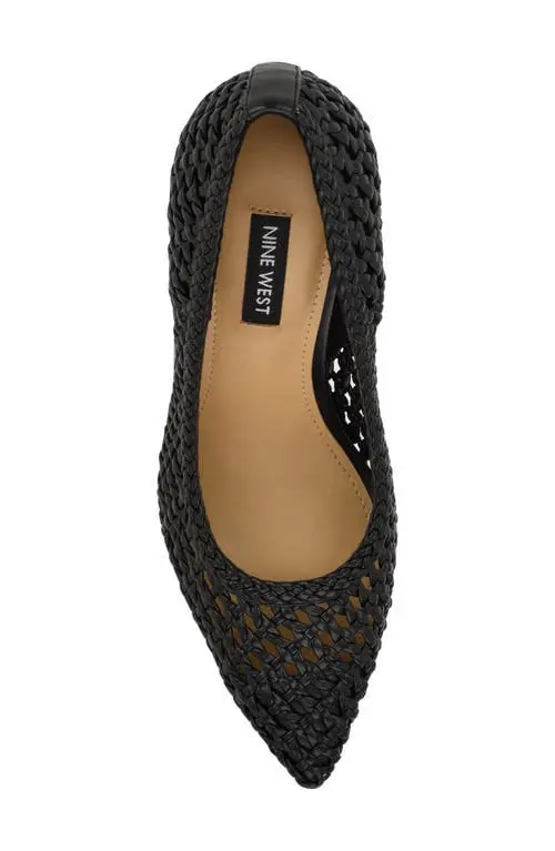Nine West Tatiana Stiletto Pumps - Black Woven