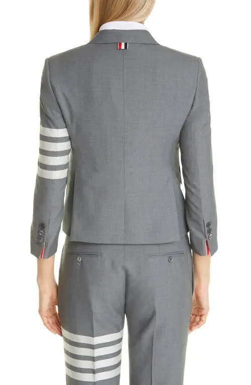 Thom Browne Stripe Wool Sport Coat - Med Grey