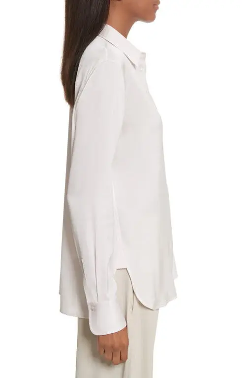 Vince Slim Silk Blouse - Hyacinth