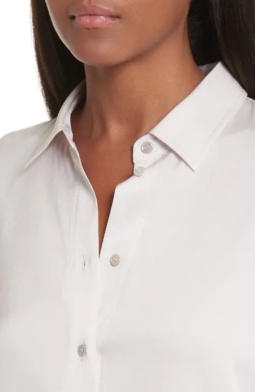 Vince Slim Silk Blouse - Hyacinth